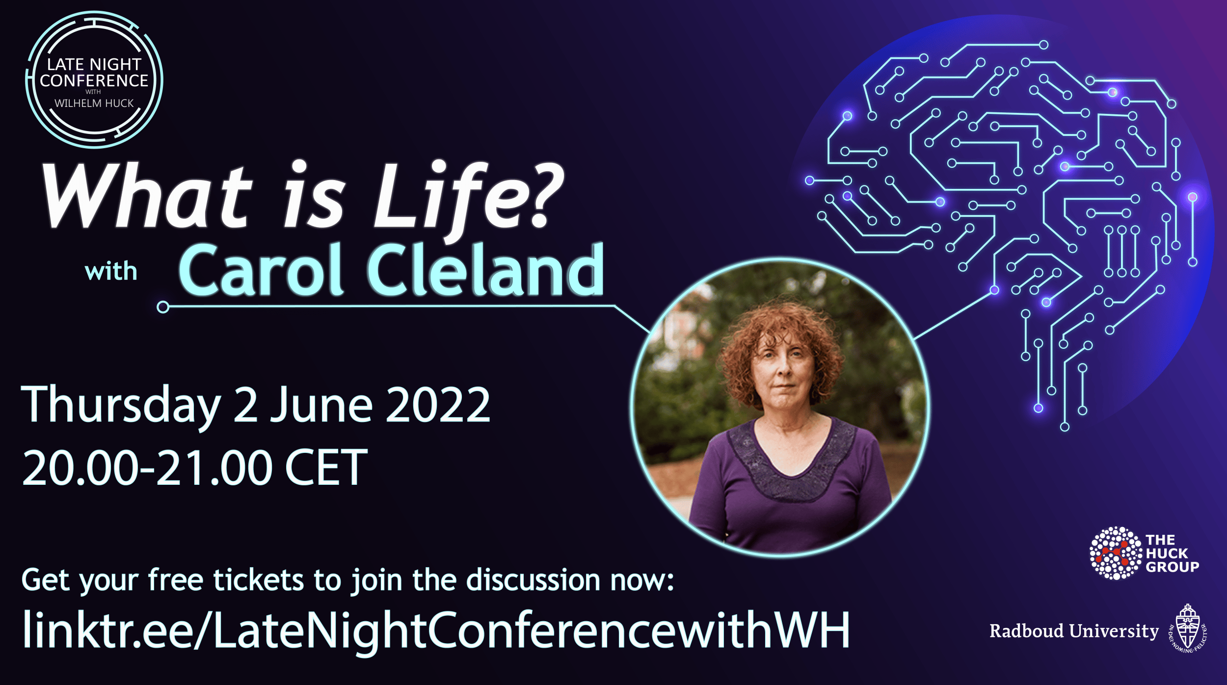Late Night Conference with Wilhelm Huck – Carol Cleland - The Huck Group
